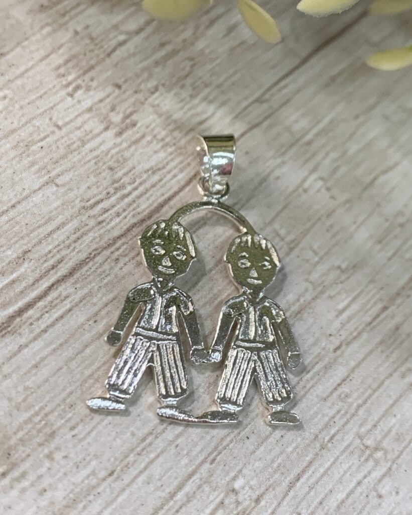 Colgante 2 niños